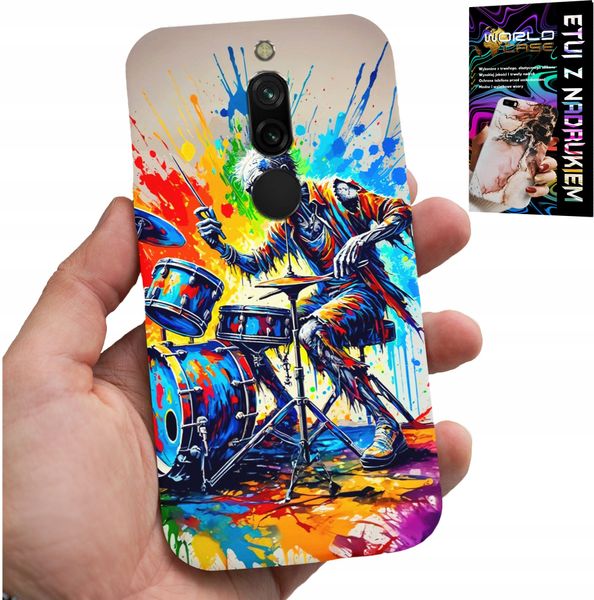 ETUI DO XIAOMI REDMI 8 - ROCK PERKUSJA BĘBNY KOŚCIOTRUP POKROWIEC ...