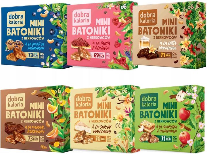 Kup Dobra Kaloria Zestaw Mini Batoników Bez Cukru Zdrowe Batony Mix ...
