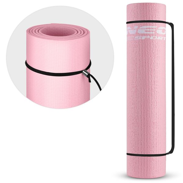 Mata do ćwiczeń 173 x 61 cm Neo-Sport - 192101 różowa - Arena.pl