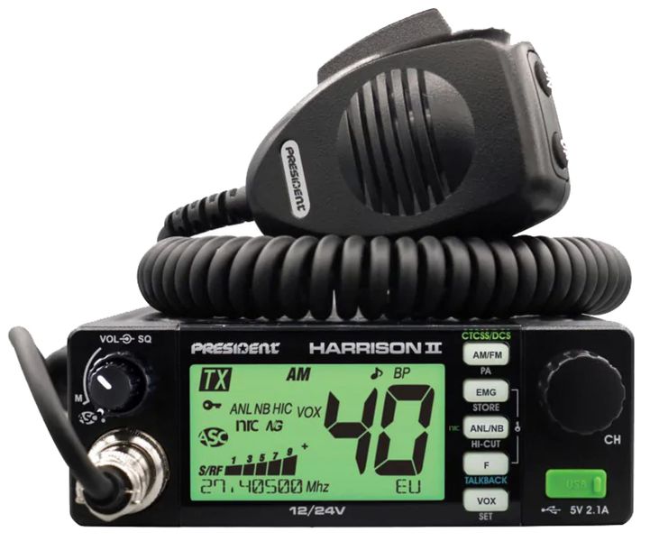 Radio CB President Harrison II ASC AM/FM 12/24V - Arena.pl