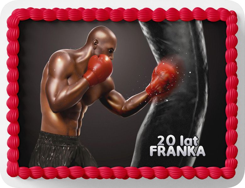 PROSTOKĄTNY OPŁATEK NA TORT A4 20x29CM - BOKS HOBBY + IMIĘ - Arena.pl