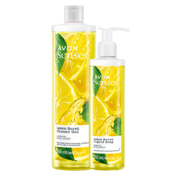 Kup Avon Senses Lemon Burst Zestaw [Żel 500ml + Mydło] na arena.pl i ...