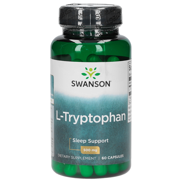 SWANSON L-TRYPTOFAN L-TRYPTOPHAN 500MG 60 KAPSUŁEK ZDROWY SEN STRES ...