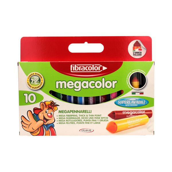 Kup Flamastry pisaki mazaki 10 kolorów Mega Color Fibracolor 950 na ...
