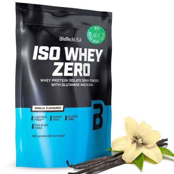 BIOTECH ISO WHEY ZERO 500g PROTEIN ISOLATE WPI EAA | WANILIA - Arena.pl