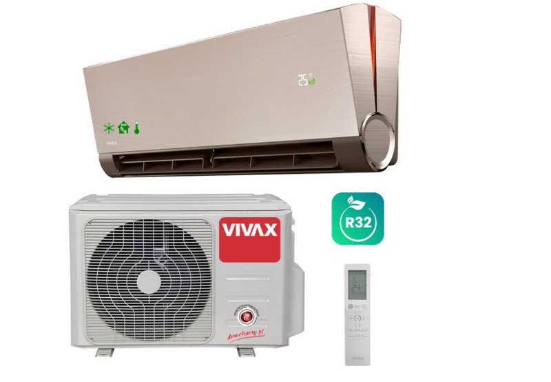 Klimatyzator ścienny Vivax V-DESIGN R32 ACP-12CH35AEVIs GOLD - Arena.pl