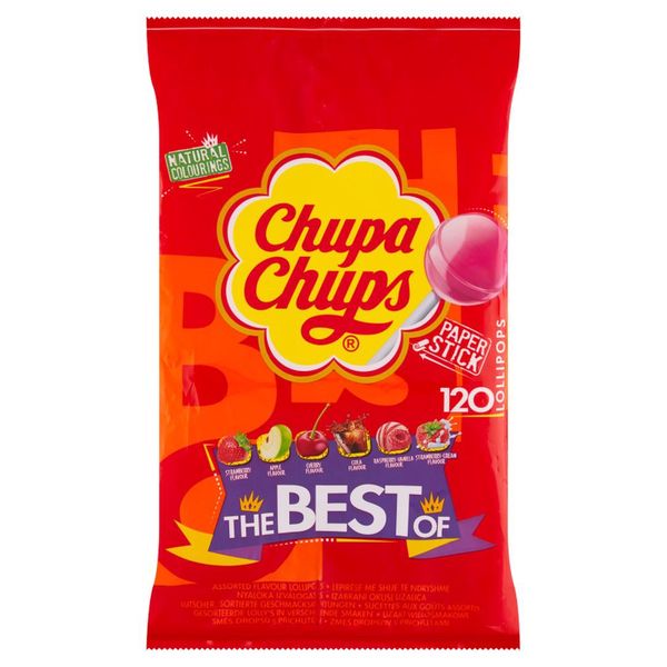 Chupa Chups The Best Of Lizaki wielosmakowe 1440 g (120 sztuk) - Arena.pl