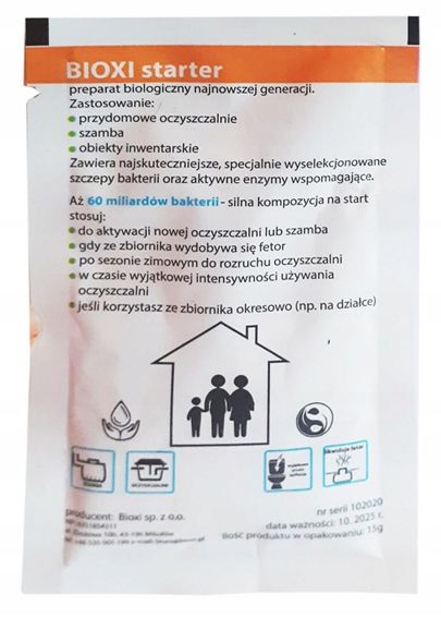 BIOXI ULTRA EKO TABLETKI DO SZAMBA OCZYSZCZALNI ENZYMY NEUTRALIZATOR 1 ...
