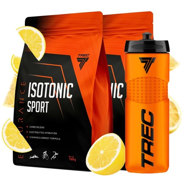 ISOTONIC KONCENTRAT 2000G CYTRYNOWY IZOTONIK W PROSZKU NAPÓJ + BIDON ...