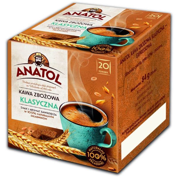 ANATOL KAWA ZBOŻOWA KLASYCZNA EXPRESOWA 84 G (20 SZTUK) - BAKALLAND ...