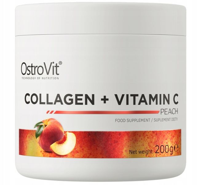 Kup OstroVit Collagen + Vitamin C 200g Brzoskwinia Kolagen Witamina C ...