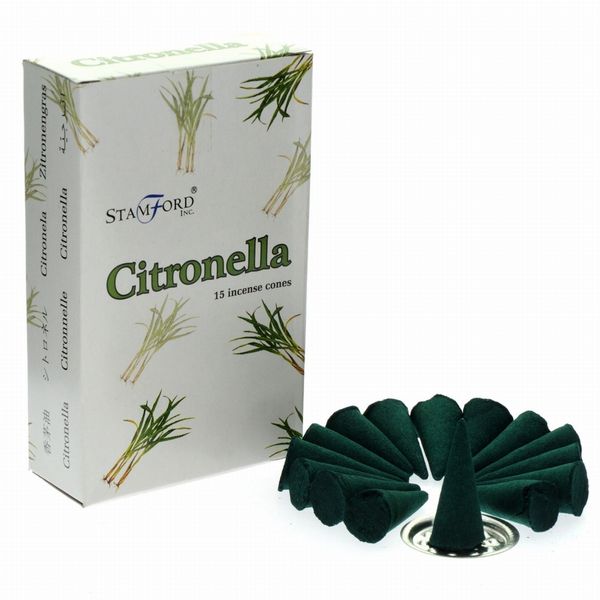 Kadzidełka Stożkowe Stamford CYTRONELLA Citronella 15szt. - Arena.pl