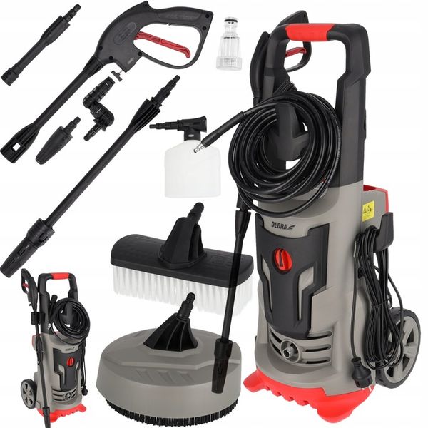 MYJKA CIŚNIENIOWA DEDRA 180bar 2400W MOCNA Pompa ALU wąż 8m szczotka PATIO - Arena.pl