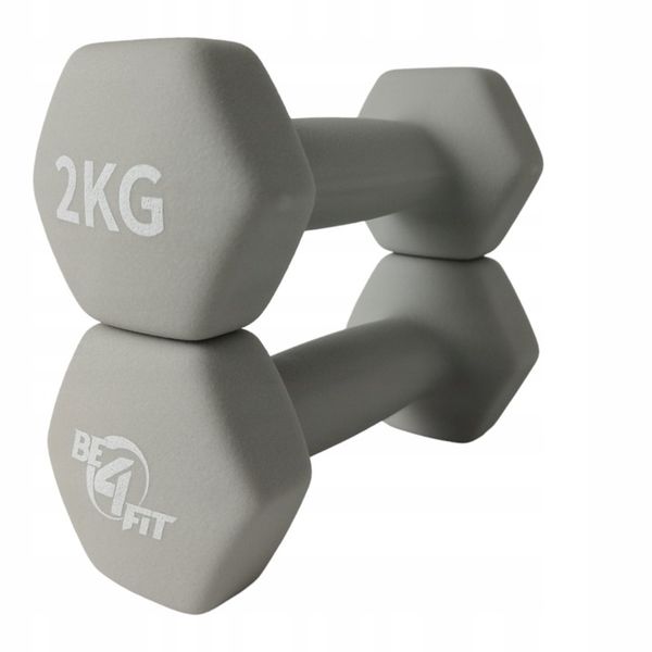 Kup Zestaw Hantli Ciężarki Hantle Neoprenowe Żeliwne do Ćwiczeń 2x 2kg ...