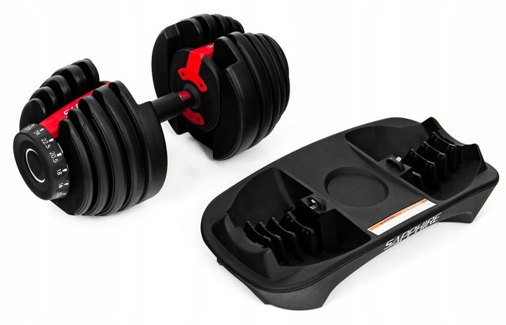 Kup HANTEL REGULOWANY SAPPHIRE obciążenie 2,5KG - 24KG HANTLA 1x hantle ...