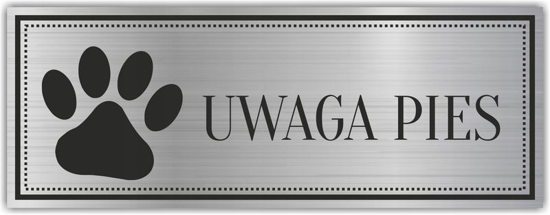 Kup Tabliczka Grawerowana piktogram UWAGA PIES ZŁY na arena.pl i ciesz ...
