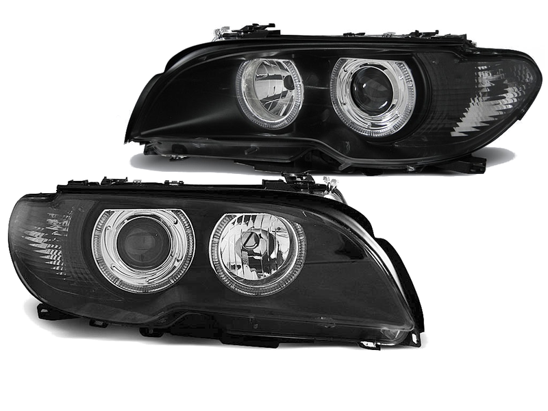Lampy Reflektory BMW E46 Od 2003 Do 2006 COUPE CABRIO DEPO Nowoczesne RINGI - Arena.pl