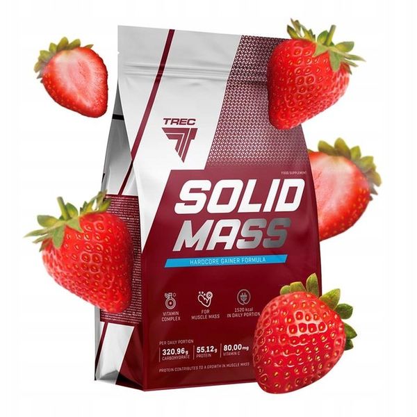 Kup BIAŁKO GAINER TREC SOLID MASS 1000 g ODŻYWKA MASA PROTEINY ...