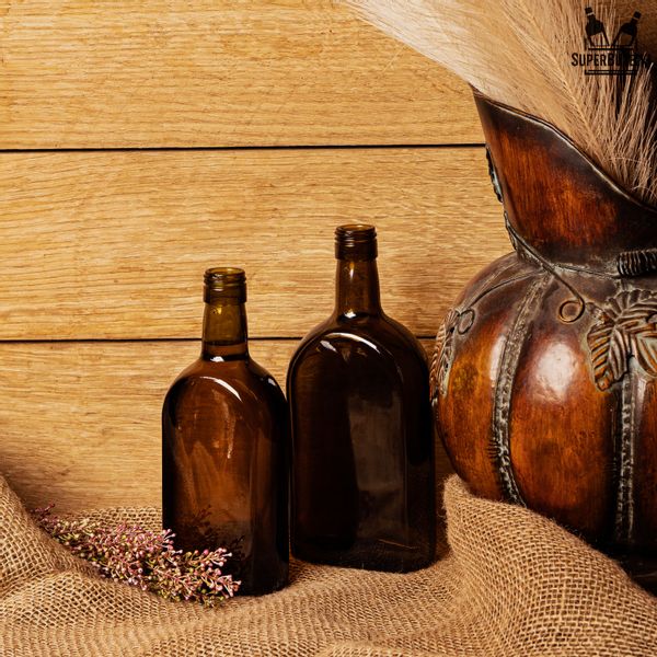 10x Butelka RUM JAGERMEISTER 350 ml brązowa na nalewki z zakrętką ...