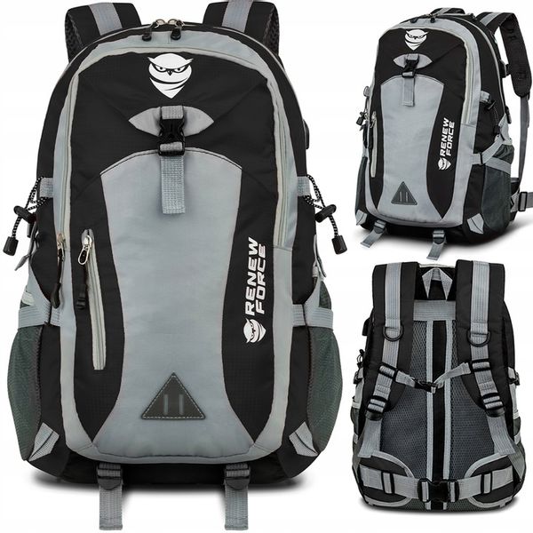 PLECAK TURYSTYCZNY SPORTOWY TREKKINGOWY MIEJSKI WOODPORNY NA ROWER 40L ...