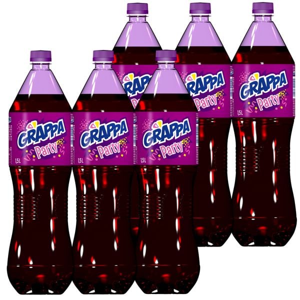 Grappa Party Napój gazowany o smaku winogronowym 1,5 l x 6 sztuk - Arena.pl