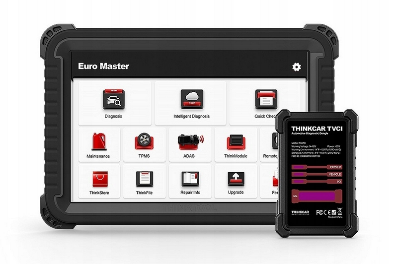 Diagnoskop THINKCAR / THINKTOOL EURO MASTER 2 TVCI Can FD 10' J. Polski - Arena.pl