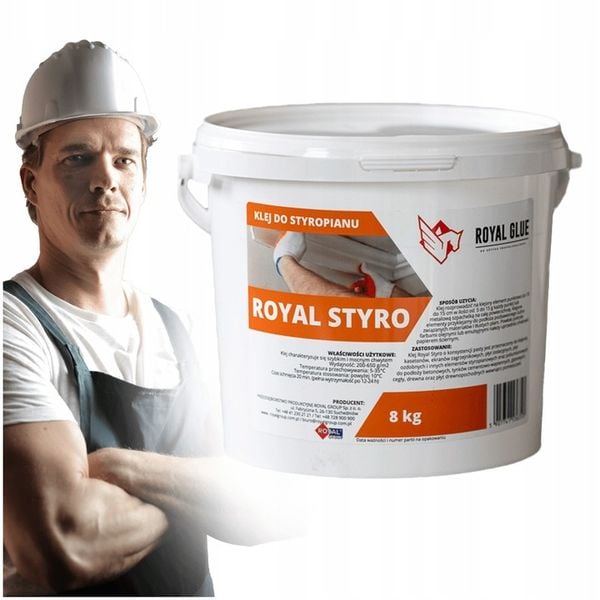 Kup ROYAL STYRO 8kg Klej uniwersalny do styropianu klej pasta na arena ...