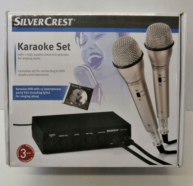 Silvercrest Karaoke Set 2 Mikrofony Dvd - Arena.pl