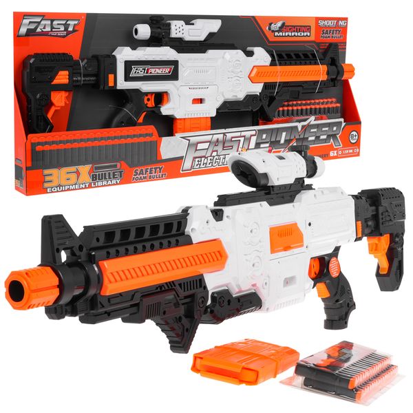 Karabin Fast Pioneer Dla Dzieci 8+ Celownik + Magazynek + 36 Miękkich ...