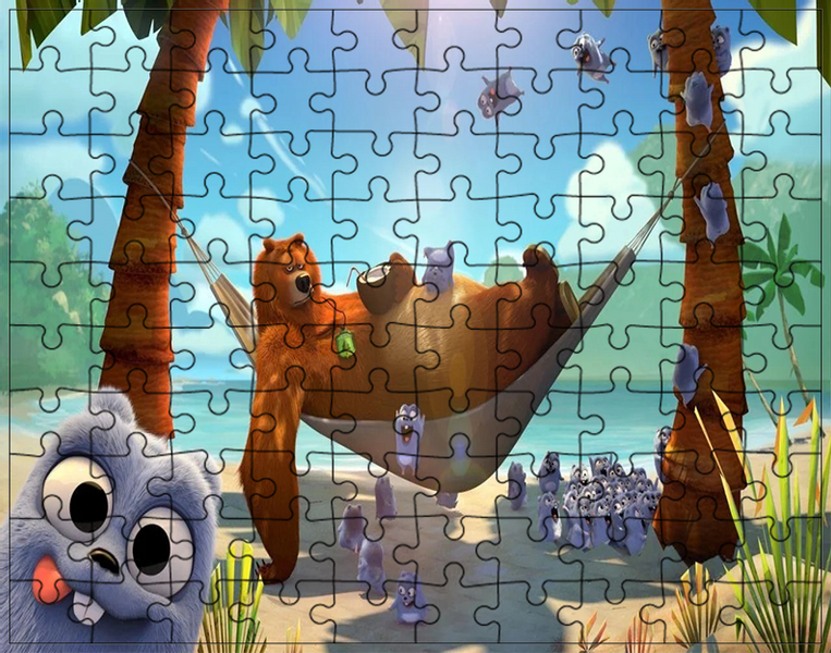 Puzzle Grizzy i Lemingi - Arena.pl