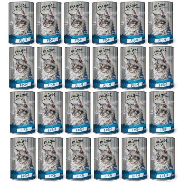 Migos Cat Fish dla kotów dorosłych 415g x 24 - Arena.pl