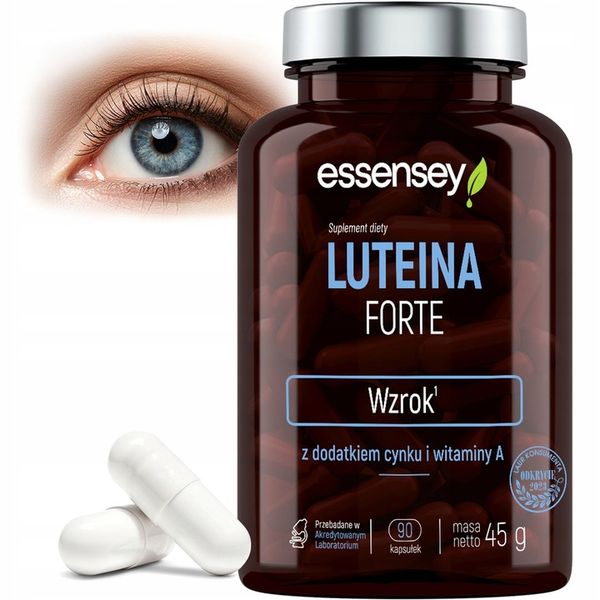 Kup LUTEINA FORTE + WITAMINA A + CYNK NA OCZY WZROK MAX PORCJA 180 DNI ...