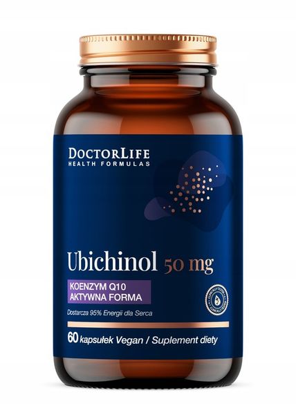 Doctor Life Ubichinol 50mg Koenzym Q10 Aktywna Forma Serce Krążenie 60kaps - Arena.pl