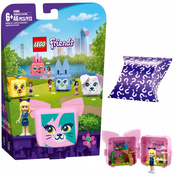 LEGO Friends Kostka Stephanie z kotem 41665 - Arena.pl