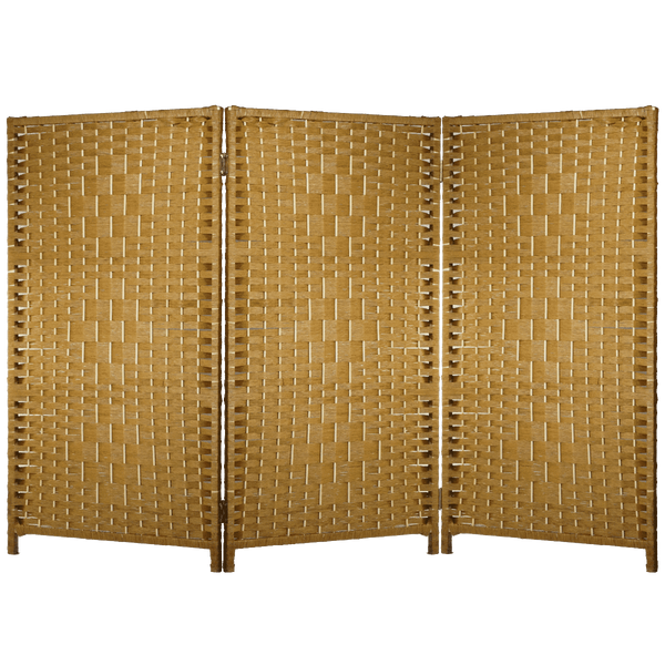 PARAWAN RATTANOWY WIKLINOWY JASNY BRĄZ WYSOKOŚĆ 100 CM - Arena.pl