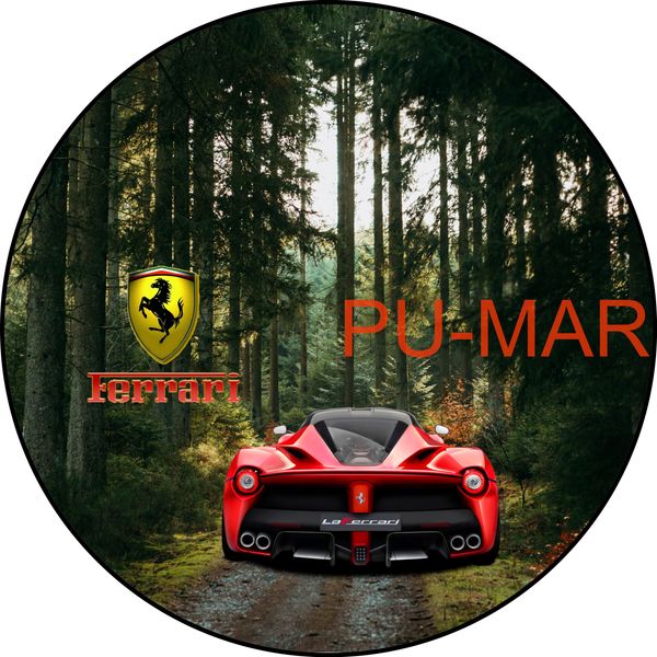 Kup Opłatek na tort Urodziny Ferrari Auto Samochód Logo Bryka Fura ...