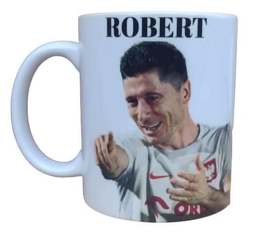 Kubek Kibica Robert Lewandowski Lewy + pudełko - archiwum Arena.pl