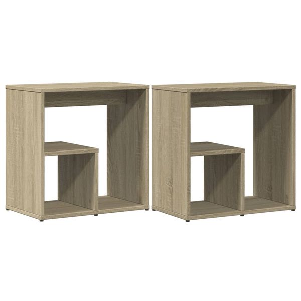 Kup Stoliki boczne, 2 szt., dąb sonoma, 50x30x50 cm na arena.pl i ciesz ...