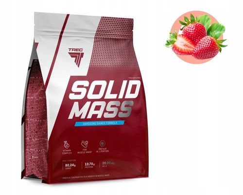 Kup GAINER TREC SOLID MASS OGROMNA PACZKA 5800g MASA BIAŁKO WĘGLOWODANY ...