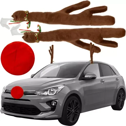 Kup Rogi Nos na Auto Renifera Dekoracja Świąteczna na Samochód Ozdoba ...