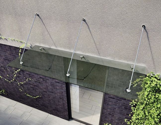 daszek szklany QUBA 220x120 brąz/grafit - Arena.pl