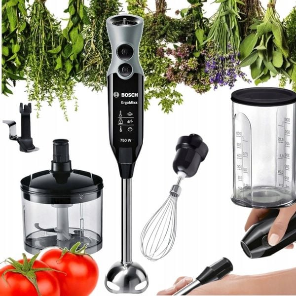 Kup Blender ręczny Bosch TURBO czarny 750W QuattroBlade Ubijaczka ...