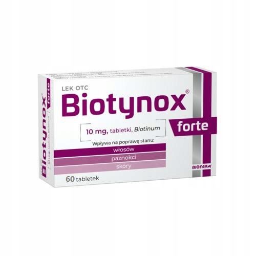 Biotynox Forte tabl. 0,01 g, Lek z biotyną - Arena.pl