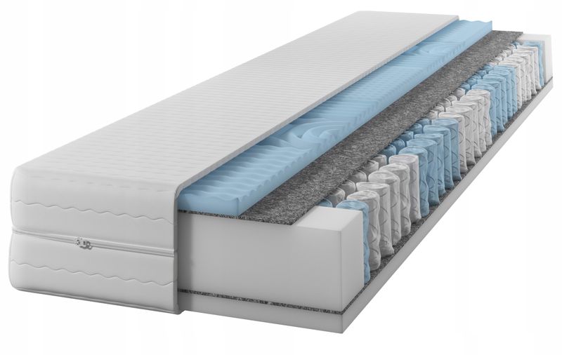 Materac 160x200 kieszeniowy masujący 7 stref 24cm - Arena.pl