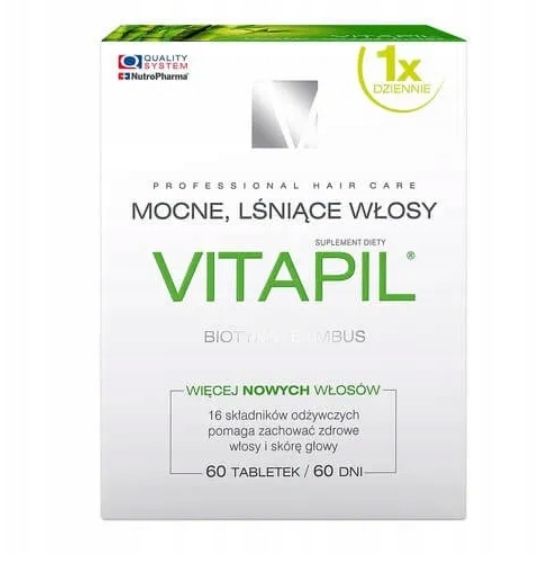 Vitapil 60 tabletek skóra włosy paznokcie Biotyna - Arena.pl