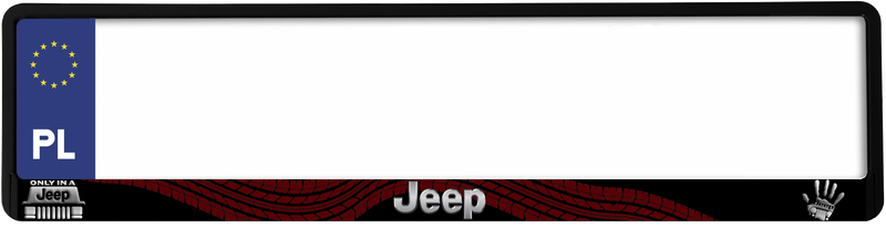 Kup Ramka ramki pod tablice rejestracyjne JEEP 1 szt gwarancja na ...
