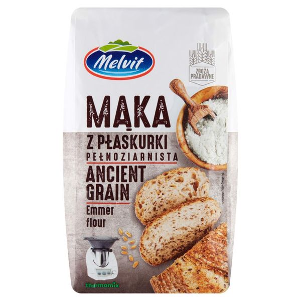 Melvit Mąka z płaskurki pełnoziarnista 1 kg - Arena.pl