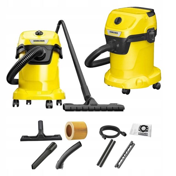 KARCHER WD3 ODKURZACZ PRZEMYSŁOWY BEZWORKOWY 1400W - Arena.pl