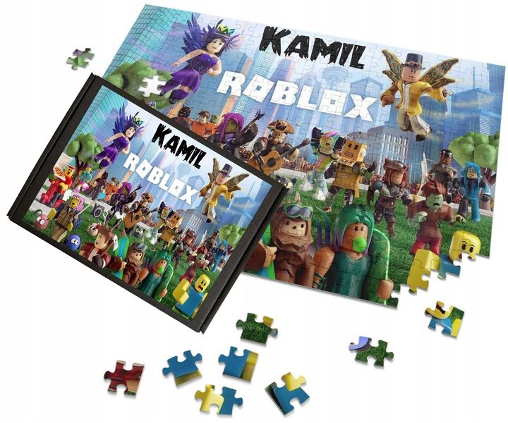 Kup Puzzle ROBLOX A3 252el z Własnym Nadrukiem Dowolne IMIĘ Pudełko na ...