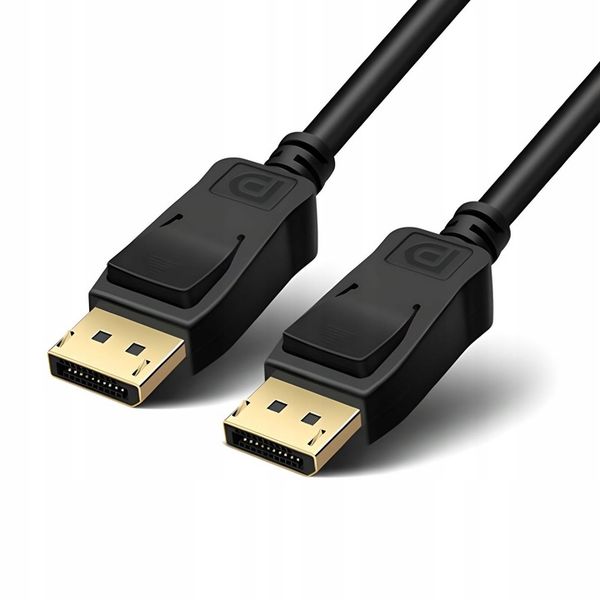 Kabel DisplayPort 1.4 2M Przewód do monitora DP 4K/240Hz DSC FREESYNC ...